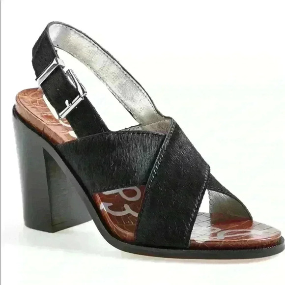 Sam Edelman | Shoes | New Steve Edelman Calf Hair Slingback Heels ...
